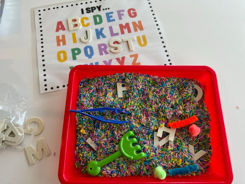 I Spy Alphabet Mini Sensory Kit - Etsy Australia