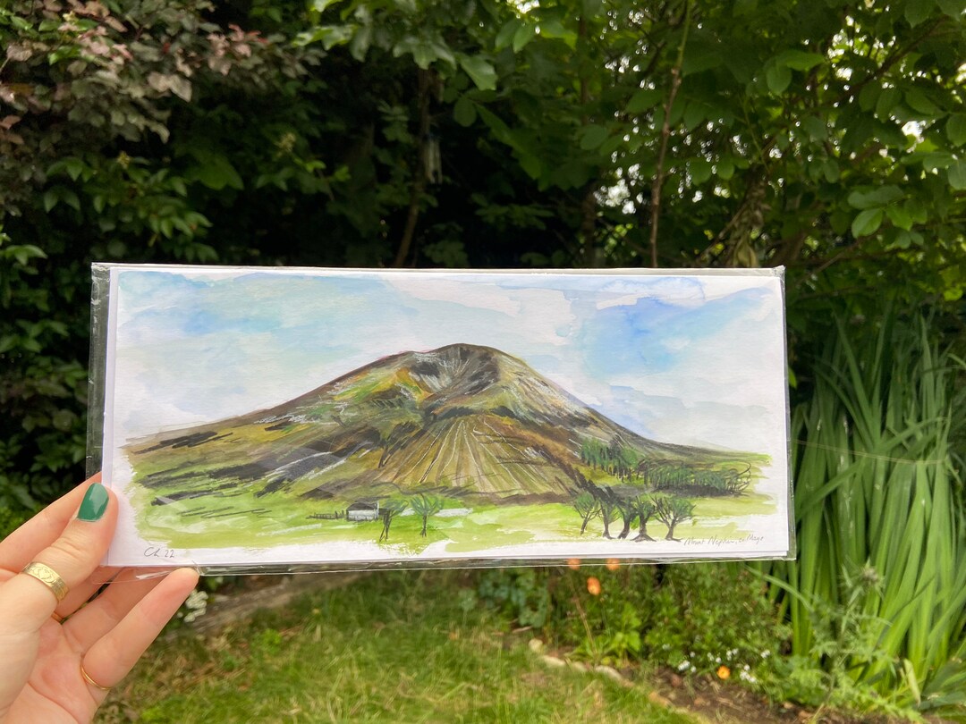 Mount Nephin, Co Mayo, Ireland // Original Painting & Illustration - Etsy