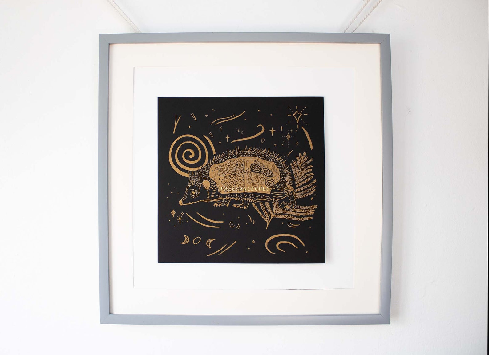 Gráinneog // Animals of Irish Folklore Risograph Newgrange Print ...