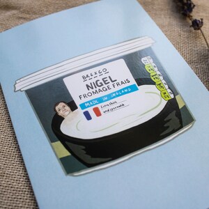 Thick and Spoonable Nigel Farage Fromage Frais A6 Political Food Cheese ...