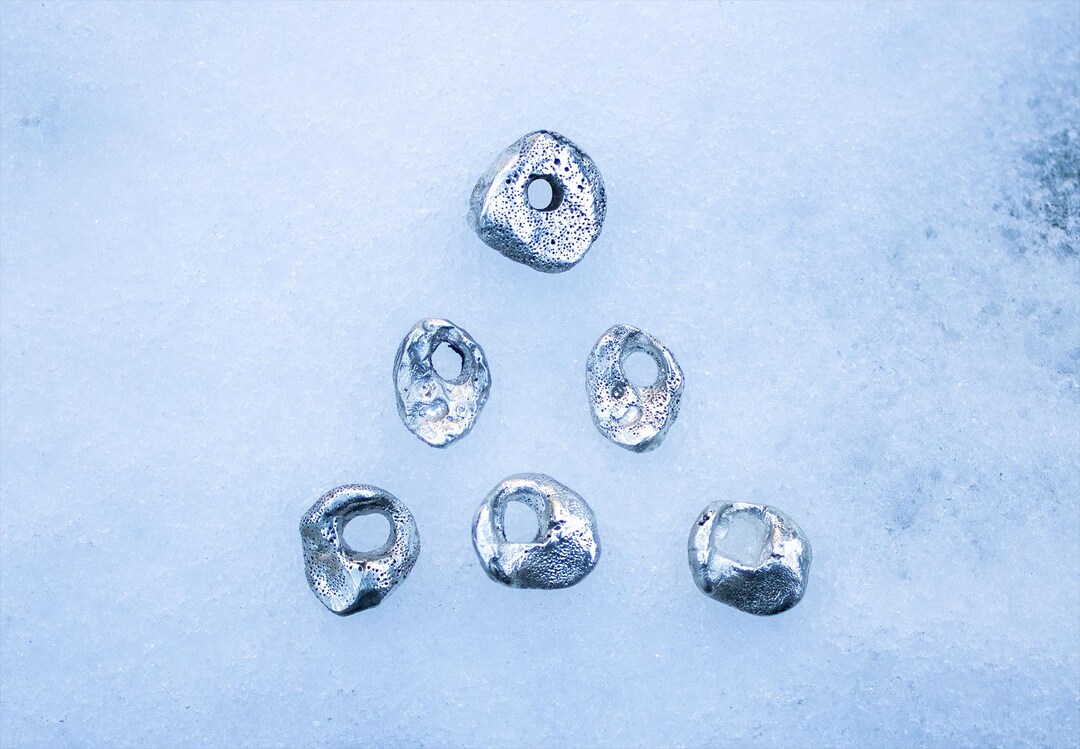 SOLID SILVER HAGSTONES // Solid Silver Hag Stone Pendant Necklaces ...