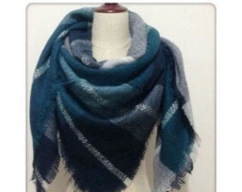 Teal Green Scarf - Etsy