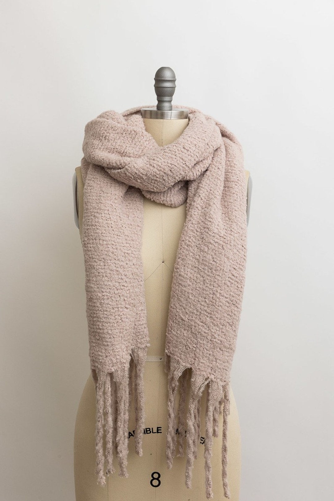 Cozy Blush Boho Winter Scarf for Women Cozy Blanket Scarves for Fall ...