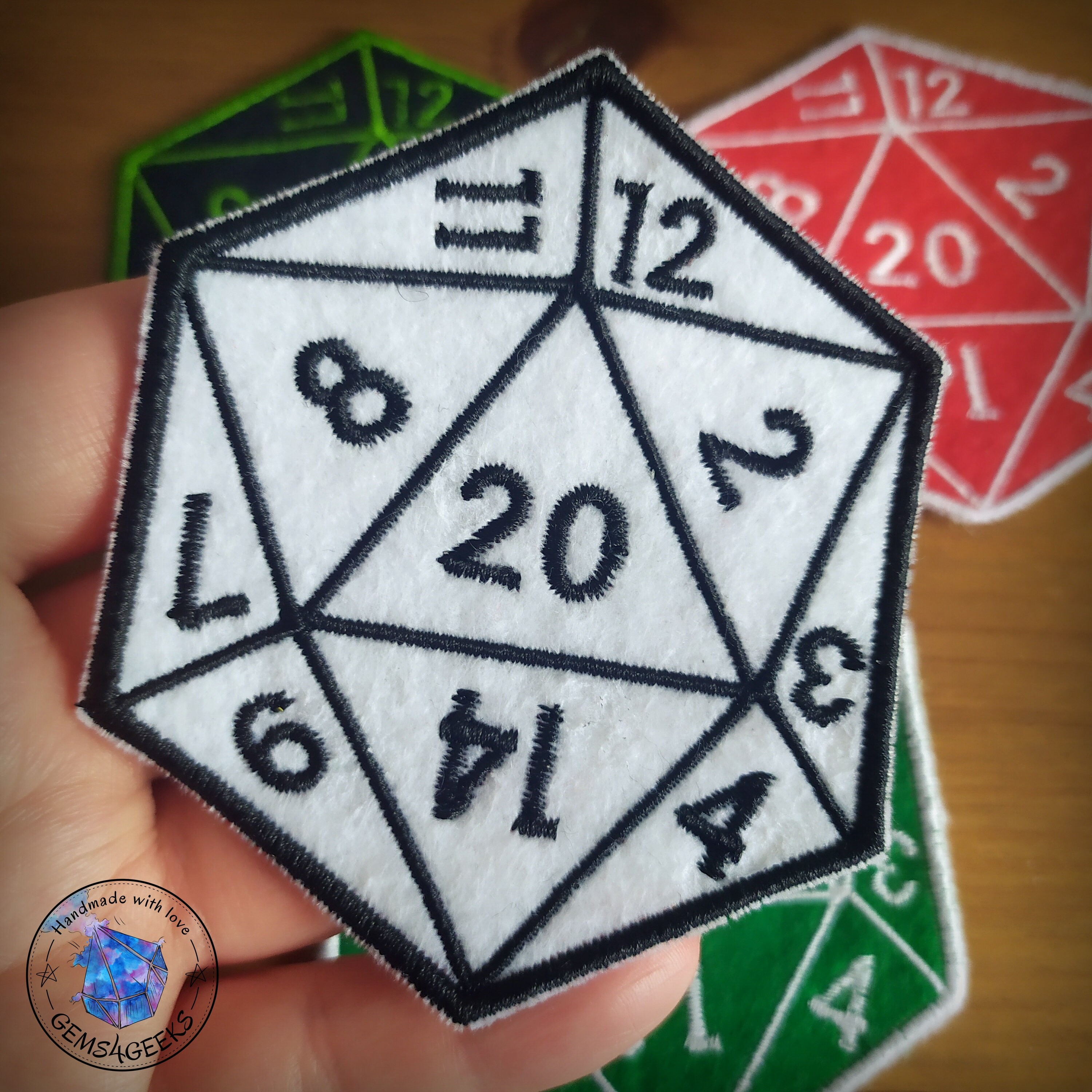 D20 Dice SEW ON Patches D&D Geek Dungeons and Dragons Dungeon - Etsy UK