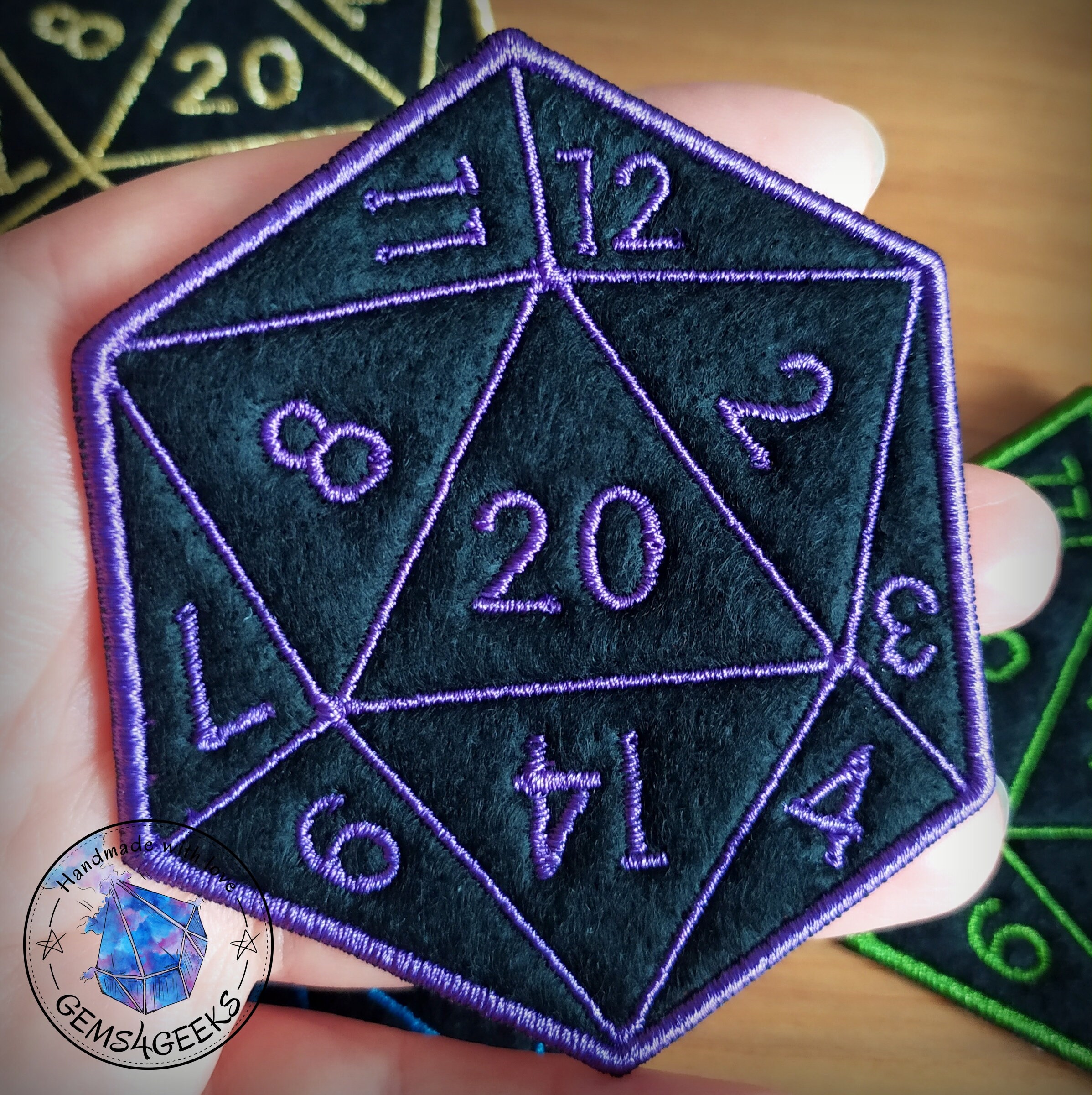 D20 Dice SEW ON Patches D&D Geek Dungeons and Dragons Dungeon - Etsy UK