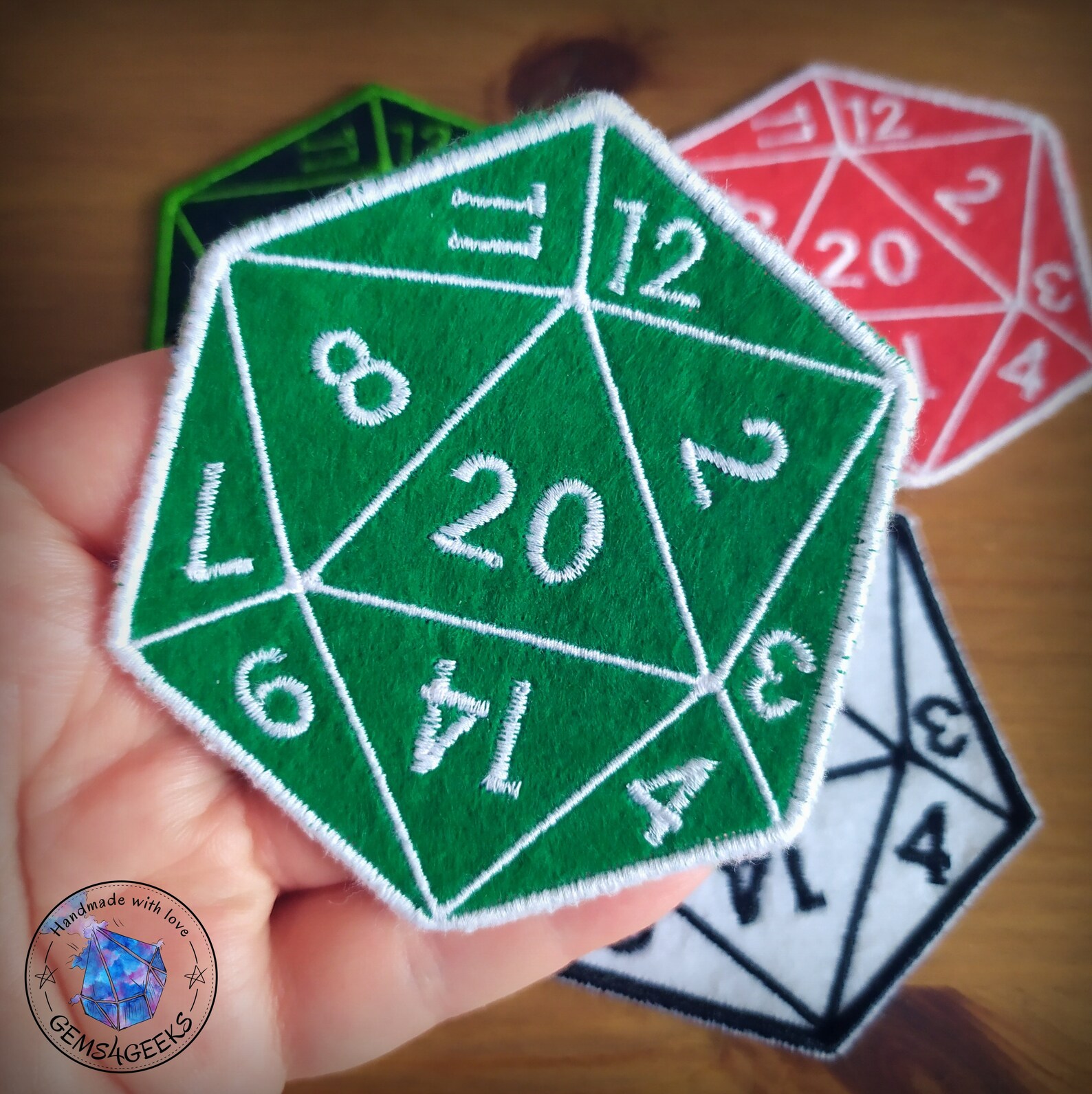D20 Dice SEW ON Patches D&D Geek Dungeons and Dragons Dungeon - Etsy UK