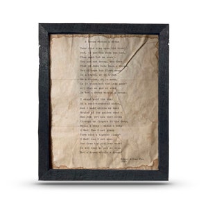 A Dream Within a Dream Poem Print | Edgar Allan Poe | Wall Art ...