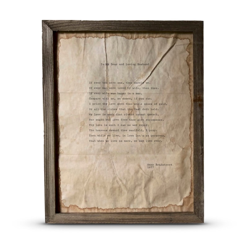 Framed Poem - Etsy