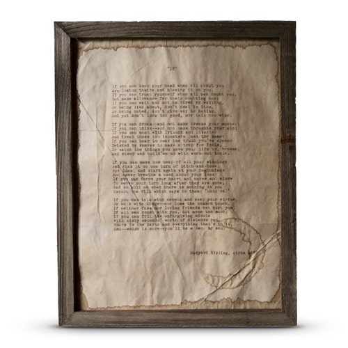 Custom Poem Quote or Song Lyrics Vintage Typewriter Style - Etsy