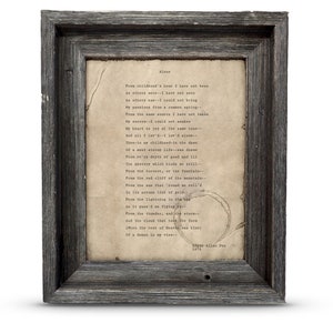 Alone Poem Print | Edgar Allan Poe | Wall Art | Vintage Typewriter ...