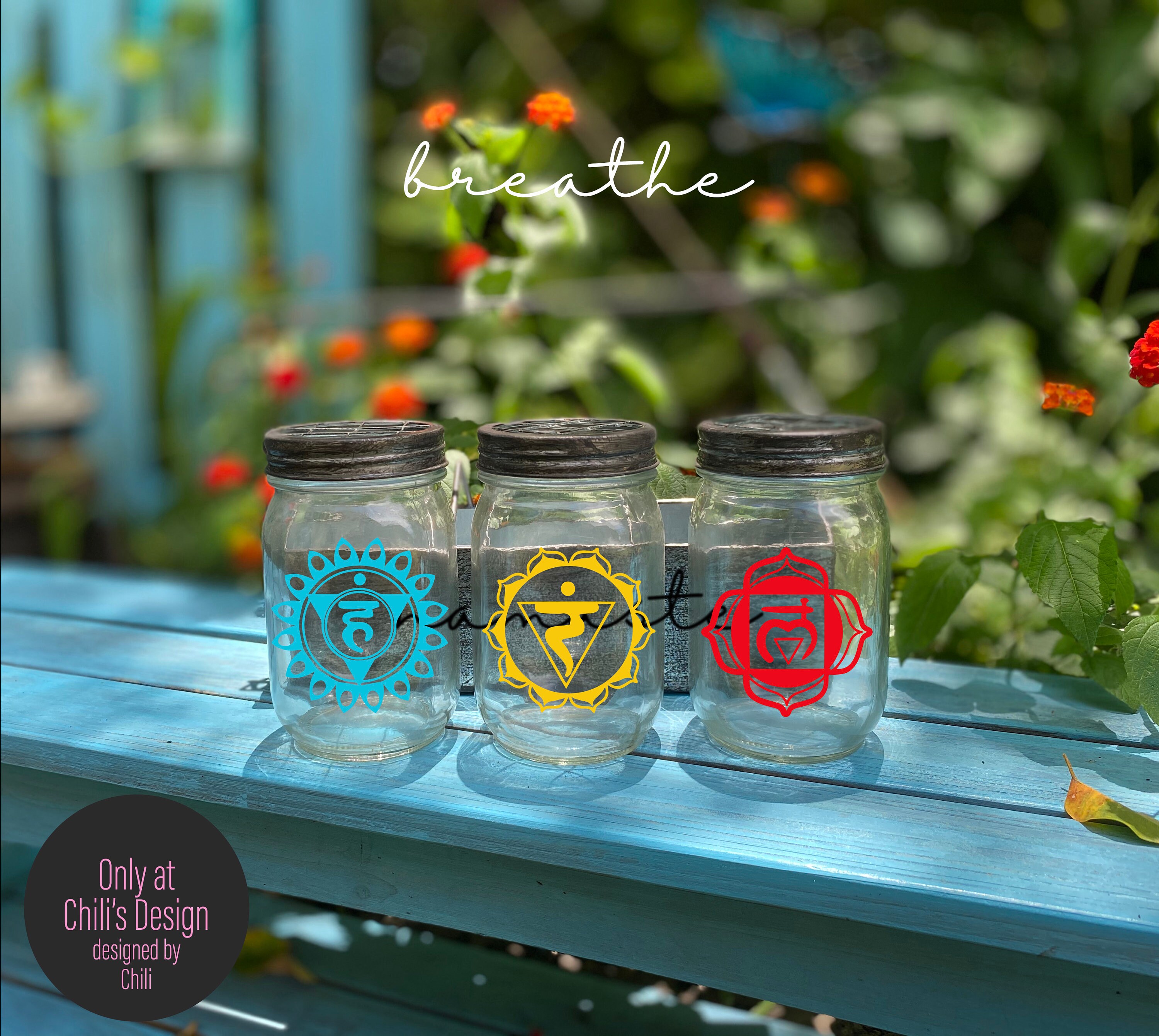 CHAKRA WALL STICKER - Spiritual Yoga Decal - Chakra Wall Decal ...