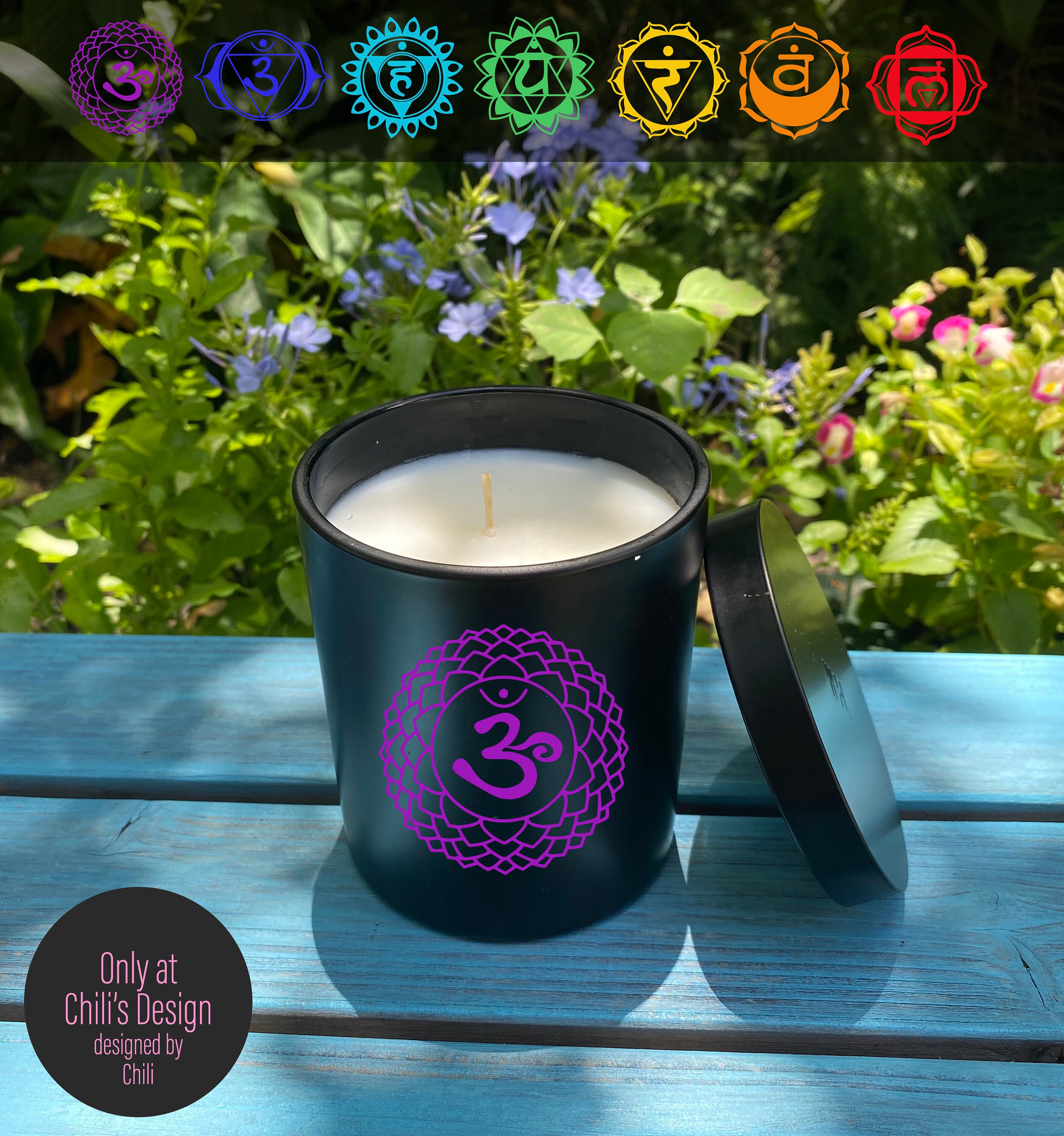 CHAKRA WALL STICKER - Spiritual Yoga Decal - Chakra Wall Decal ...