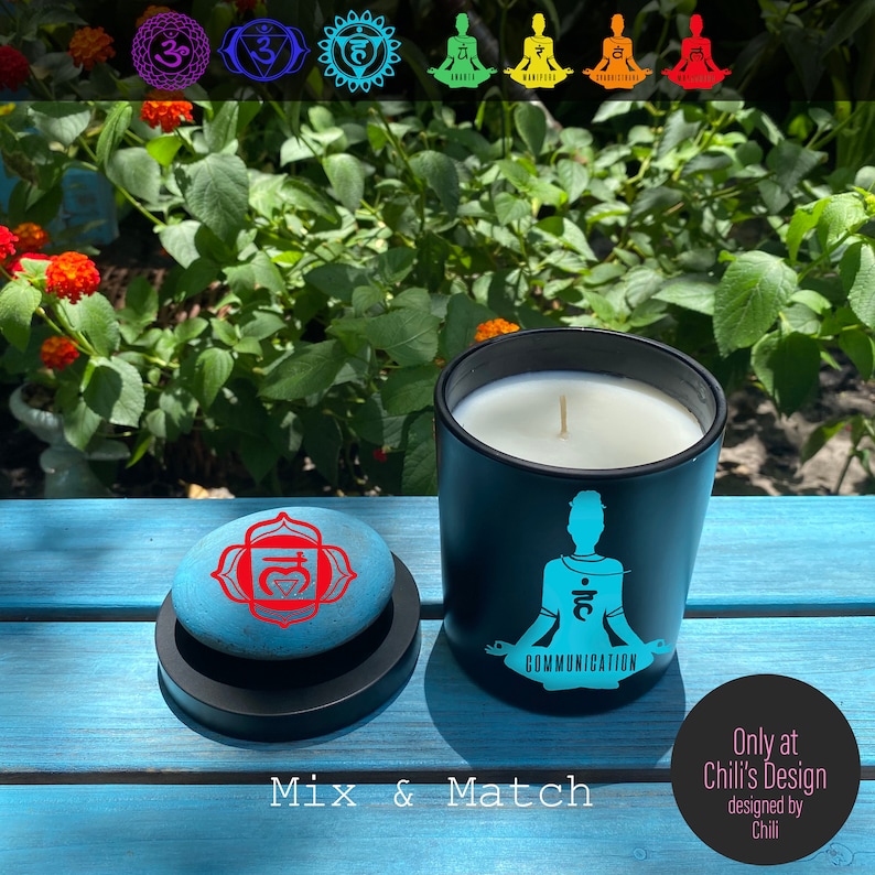 CHAKRA WALL STICKER - Spiritual Yoga Decal - Chakra Wall Decal ...