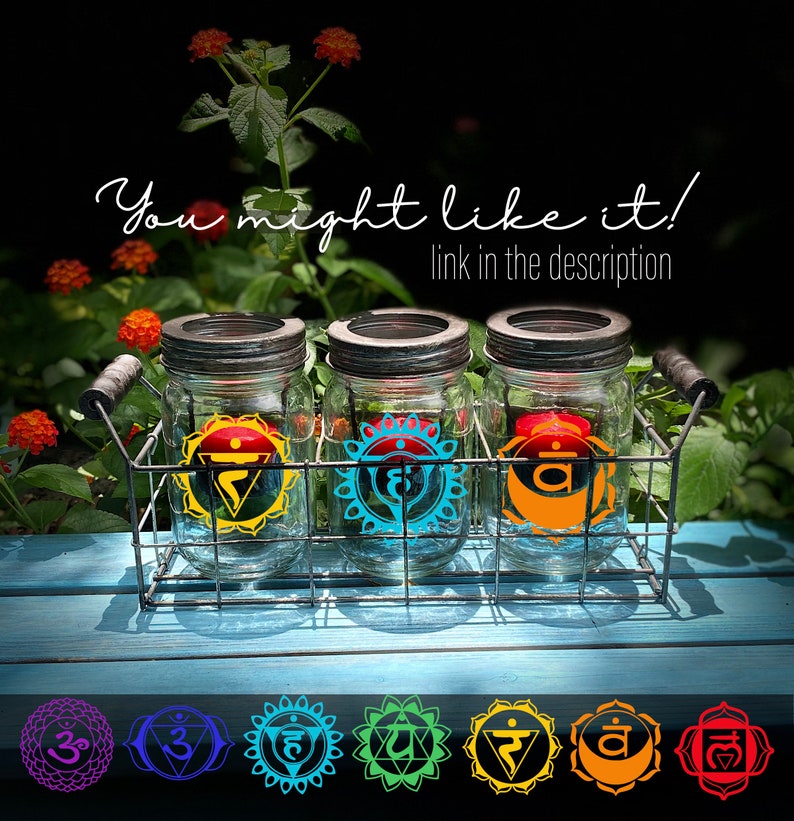 CHAKRA WALL STICKER - Spiritual Yoga Decal - Chakra Wall Decal ...