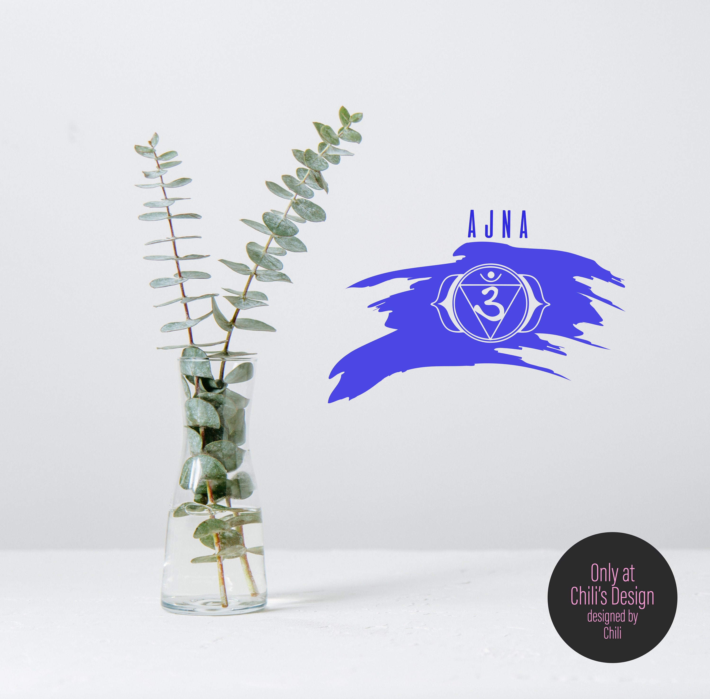 CHAKRA, Spiritual WALL DECAL for Meditation or Yoga. Customized Your ...