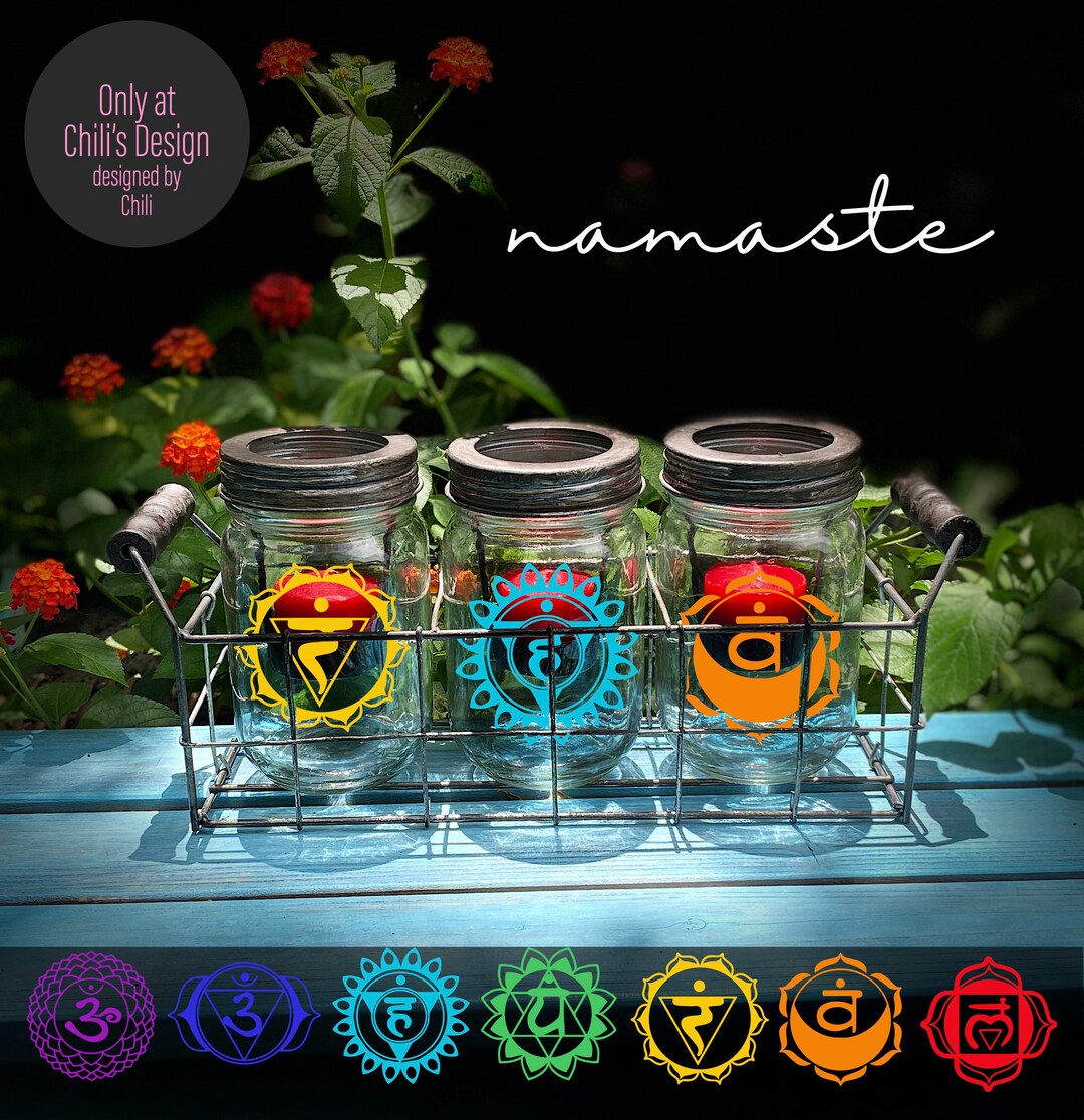 Chakra Wall Decals - Vinyl Chakra Decals - Meditation Stickers ...