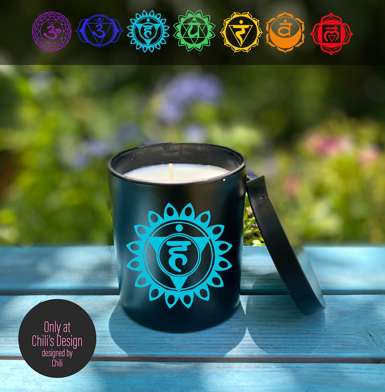 CHAKRA WALL STICKER - Spiritual Yoga Decal - Chakra Wall Decal ...