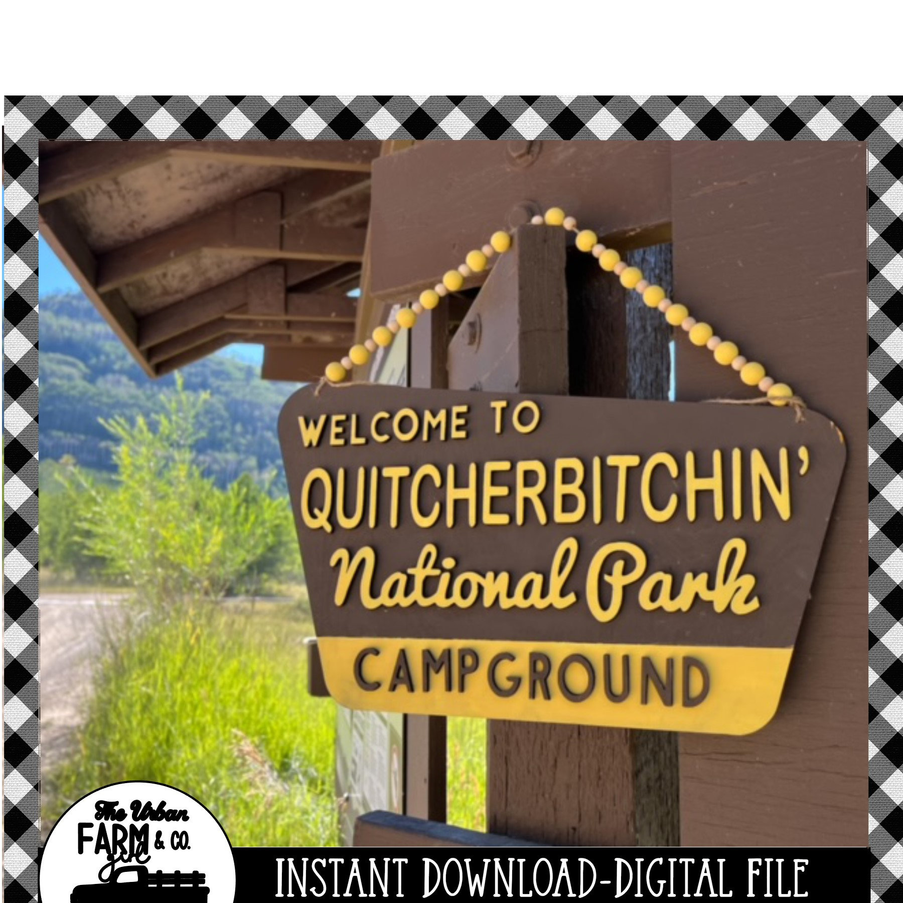 Quitcherbitchin National Park Sign Laser Cut File - Etsy