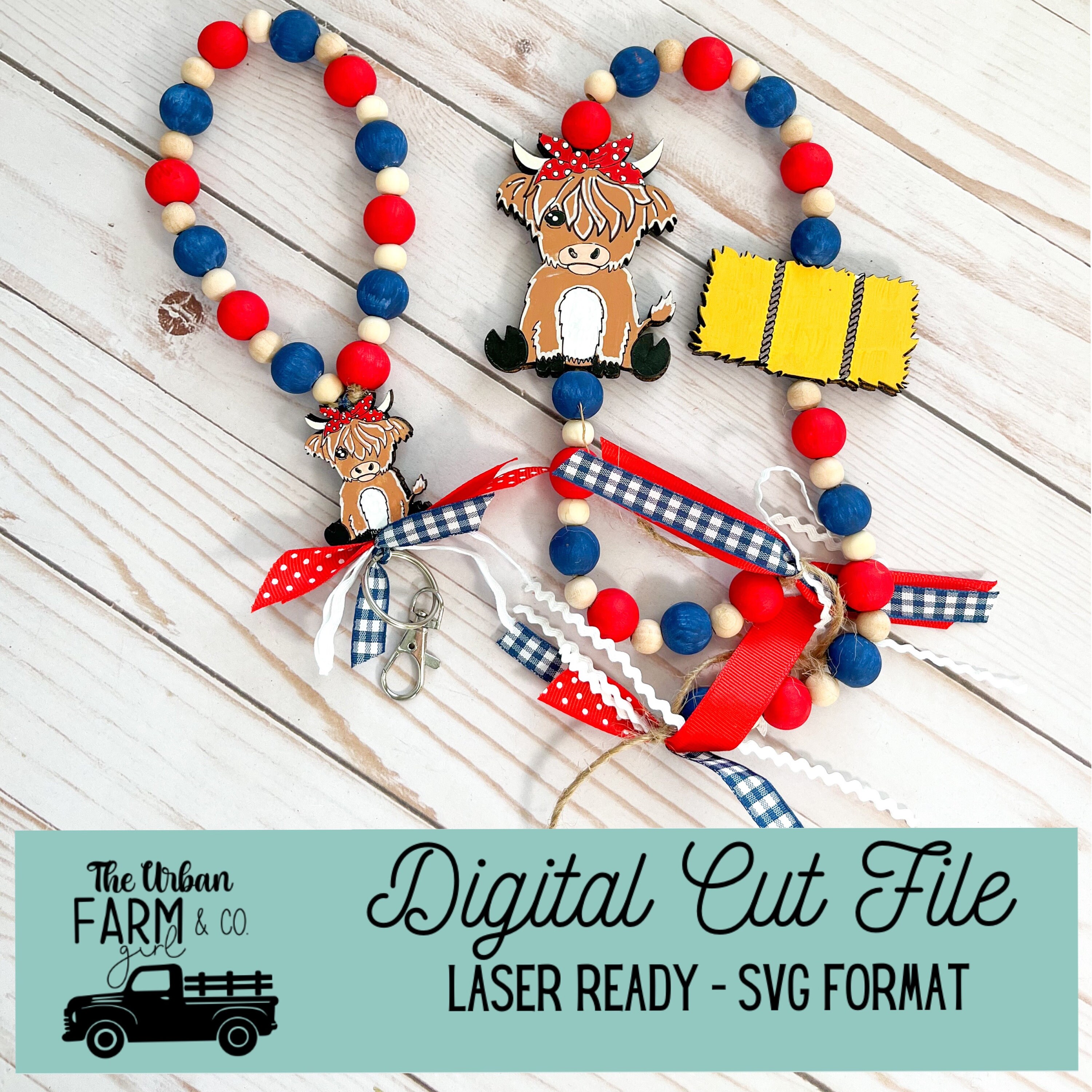 Highland Cow Bead SVG File - Etsy