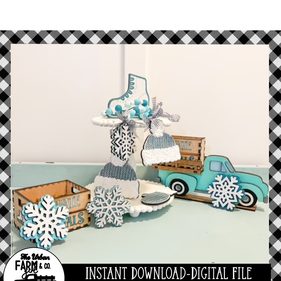 Skate Rental Crate Glowforge Laser Cut File Christmas - Etsy