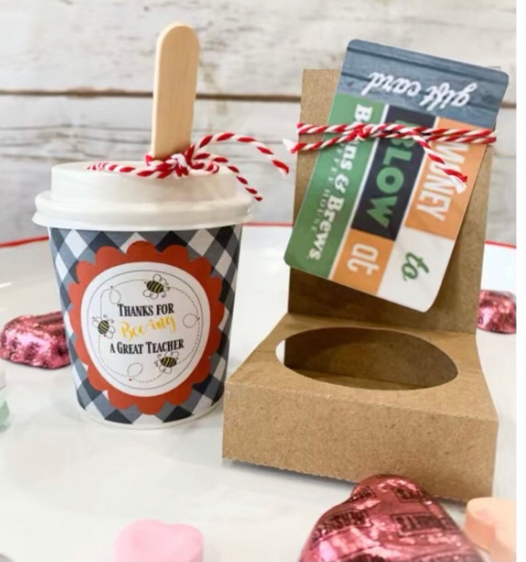 Valentine Mini Coffee Cup & Holder Printable File-teacher - Etsy