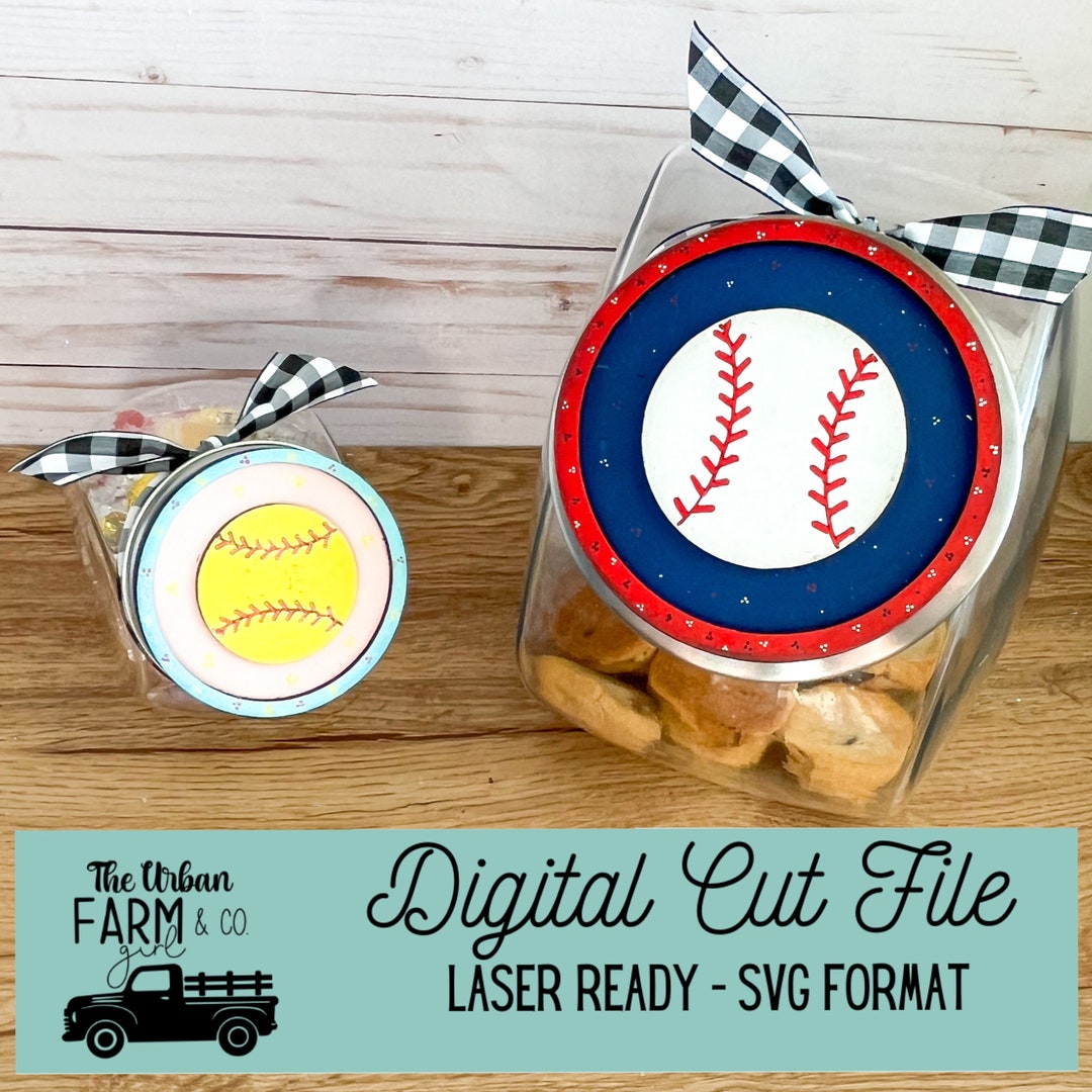 Baseball/softball Cookie/candy Jar Lid SVG File - Etsy