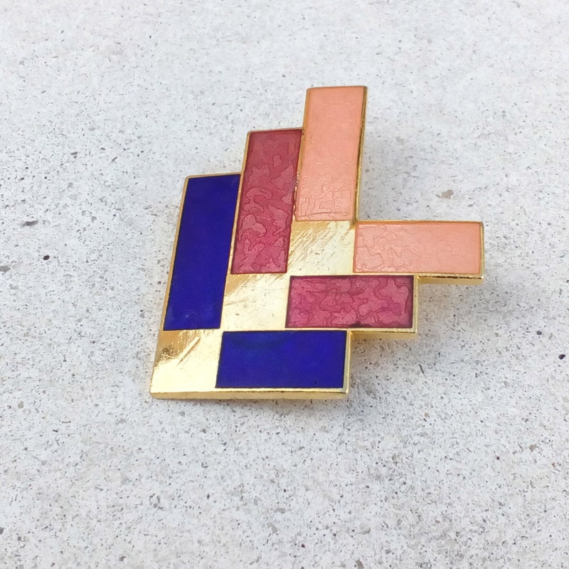 Chevron Brooch - Etsy