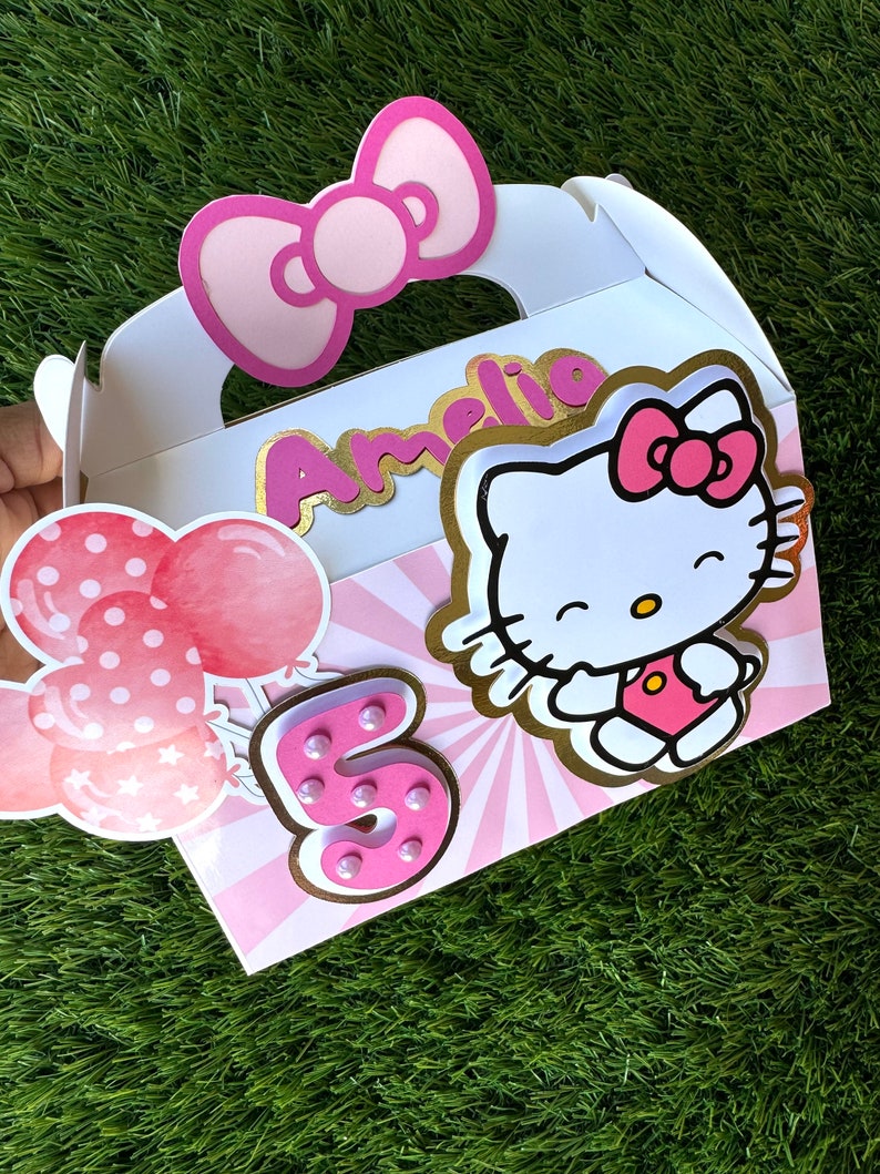 Kitty and Friends Treat Boxes, Hello Kitty Favor Boxes, Kitty Party ...
