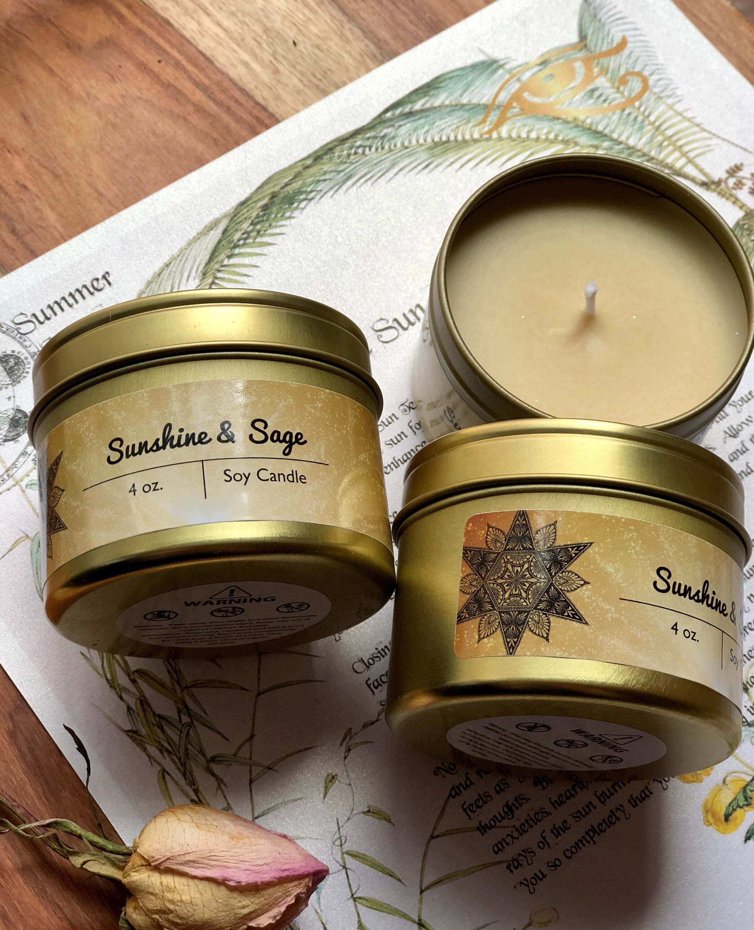 Cast Iron Cauldron Candle. Pentagram, bat, bones and apple. — Forest ...