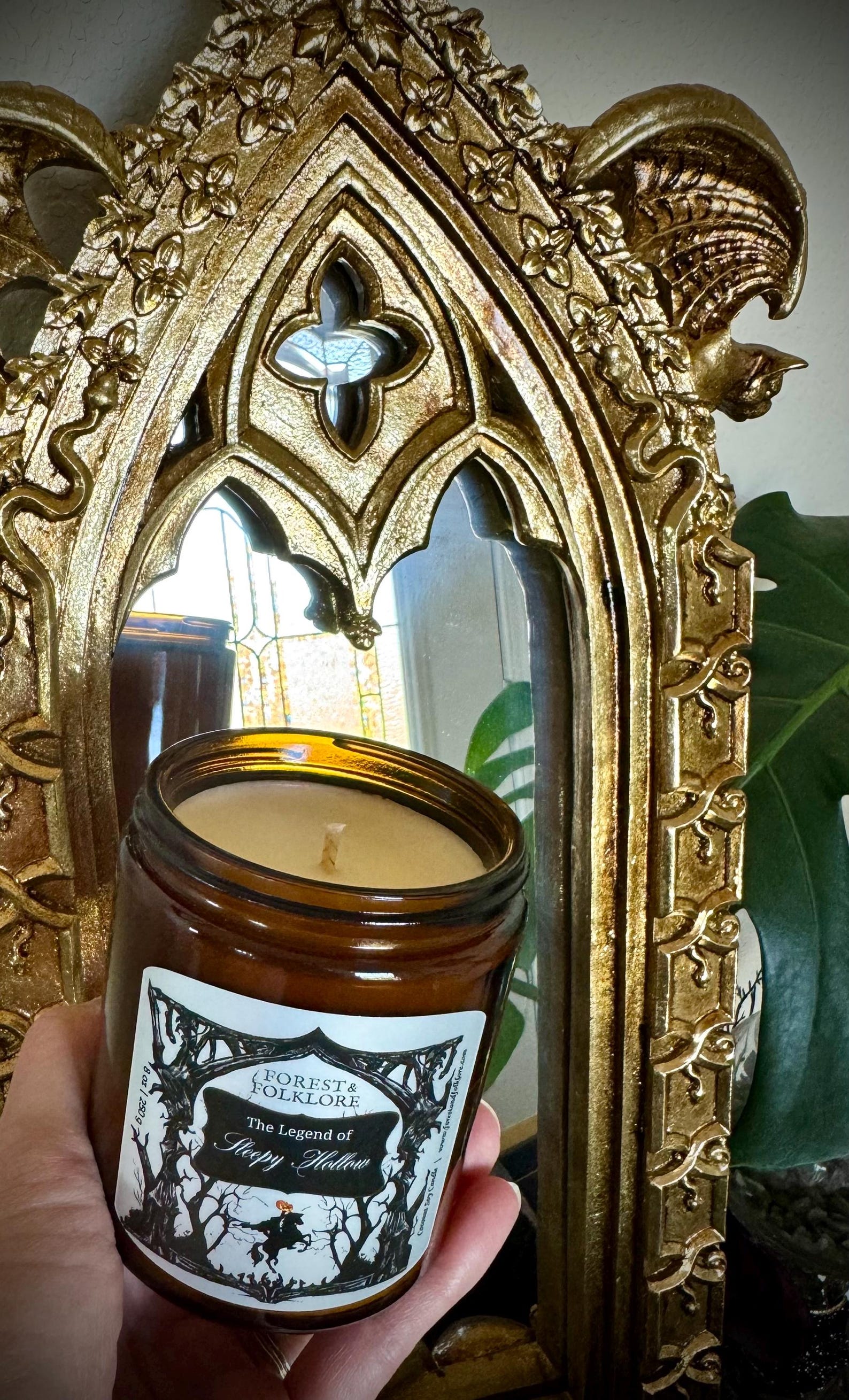 The Legend of Sleepy Hollow Candle, Apple or Pumpkin Scent, Coconut Soy ...