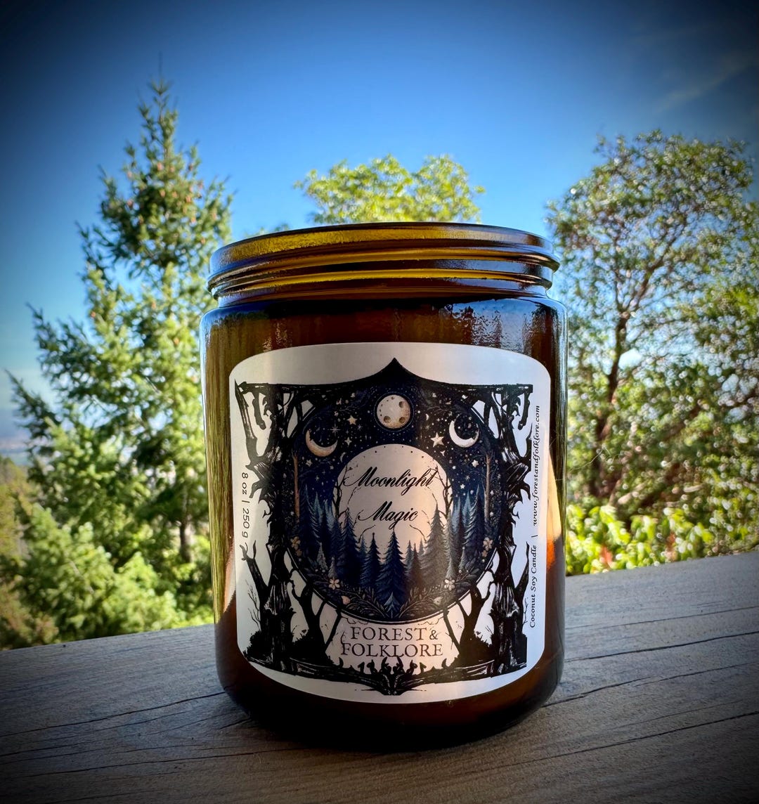 Moonlight Magic Candle, Night Blooming Flowers Aroma, Coconut Soy Wax ...