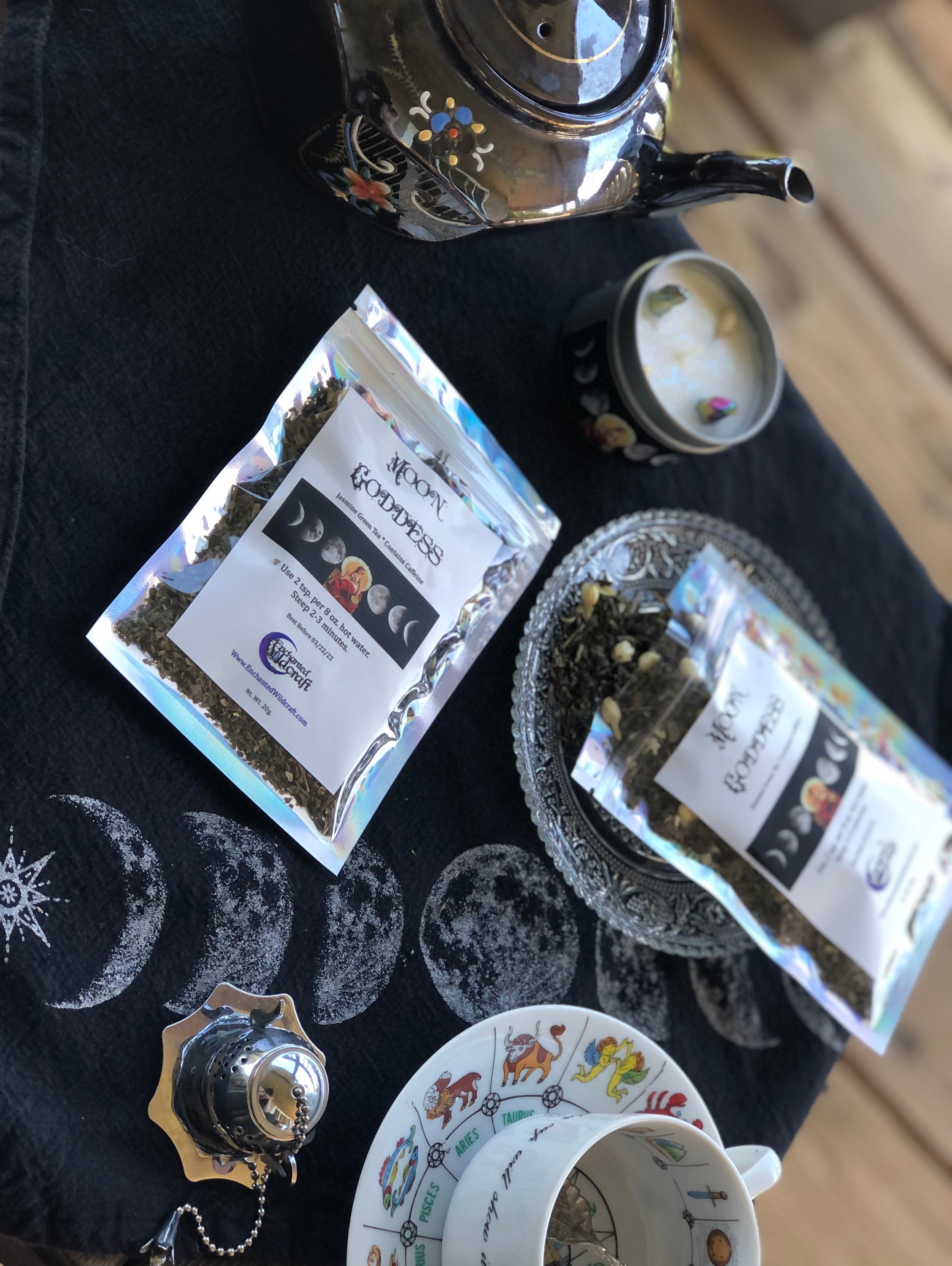 Moon Goddess Jasmine Green Tea Loose Leaf — Forest & Folklore