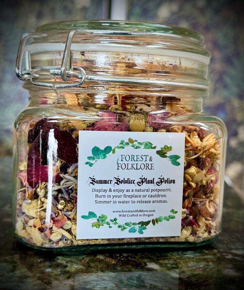 Summer Solstice Litha Ritual Blend: Natural Herbs & White Copal Incense ...