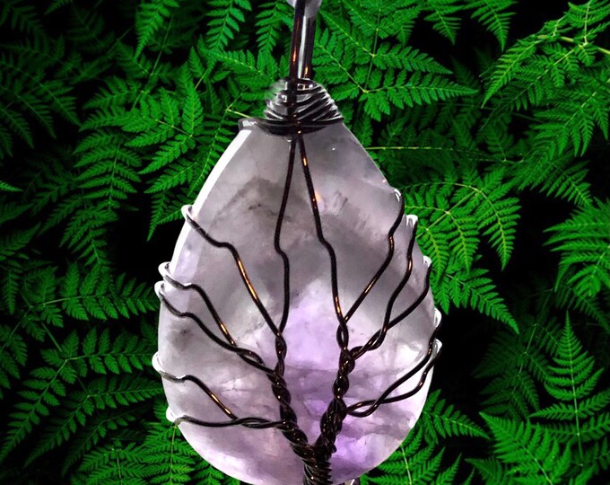 Amethyst Tree of Life Crystal Wire Wrapped Pendant Ornament. - Etsy