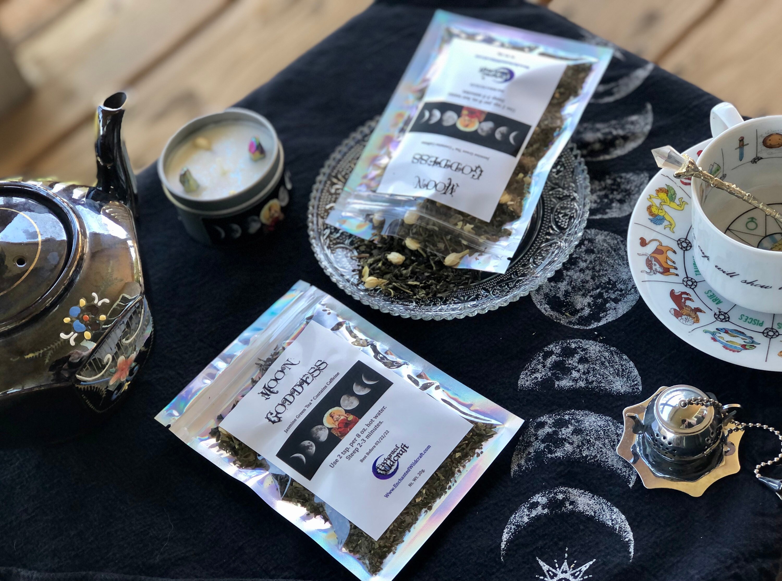 Moon Goddess Jasmine Green Tea Loose Leaf — Forest & Folklore