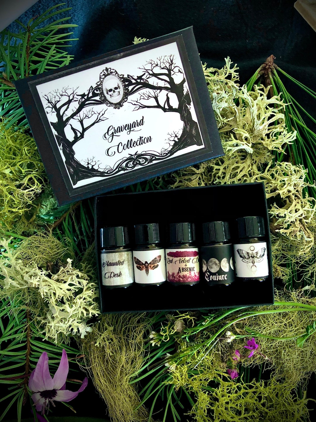 Graveyard Collection: Spooky Essential Oil Perfume Sample Set - Etsy
