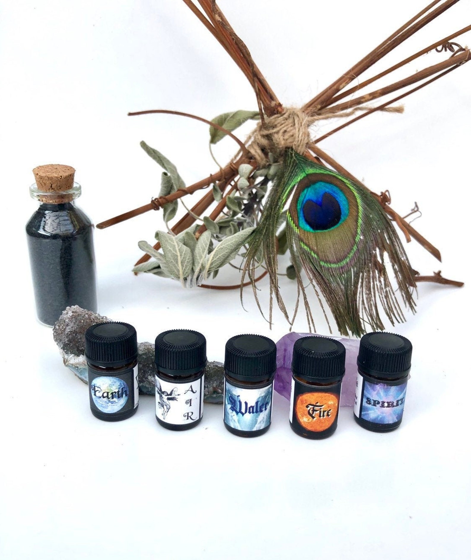 Essential Oil Sample Set. Elemental Pagan Ritual Oil 2 Ml - Etsy