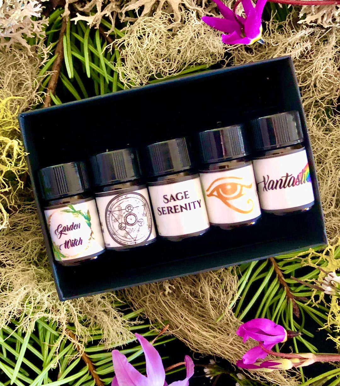 Positive Energy Essential Oil Set, Sample Gift Box, Perfume Oil ...