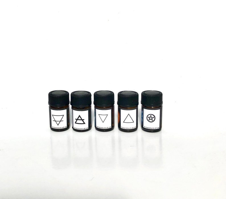 Essential Oil Sample Set. Elemental Pagan Ritual Oil 2 Ml - Etsy