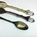 5 Fairy Crystal Teaspoons. OOPS Small Defects Vintage Mini Decorative ...