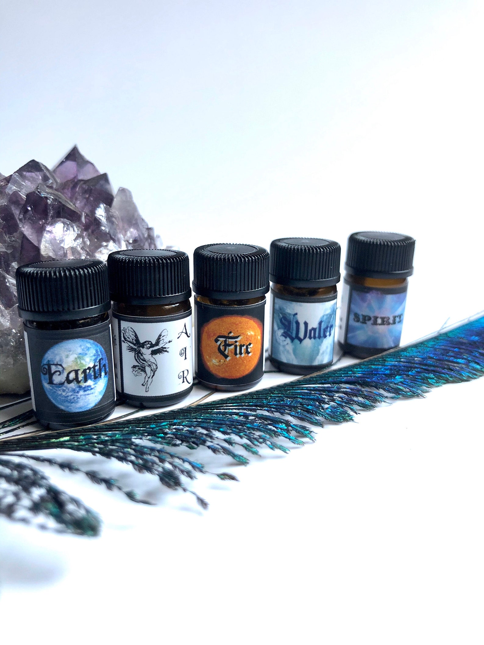 Essential Oil Sample Set. Elemental Pagan Ritual Oil 2 Ml - Etsy