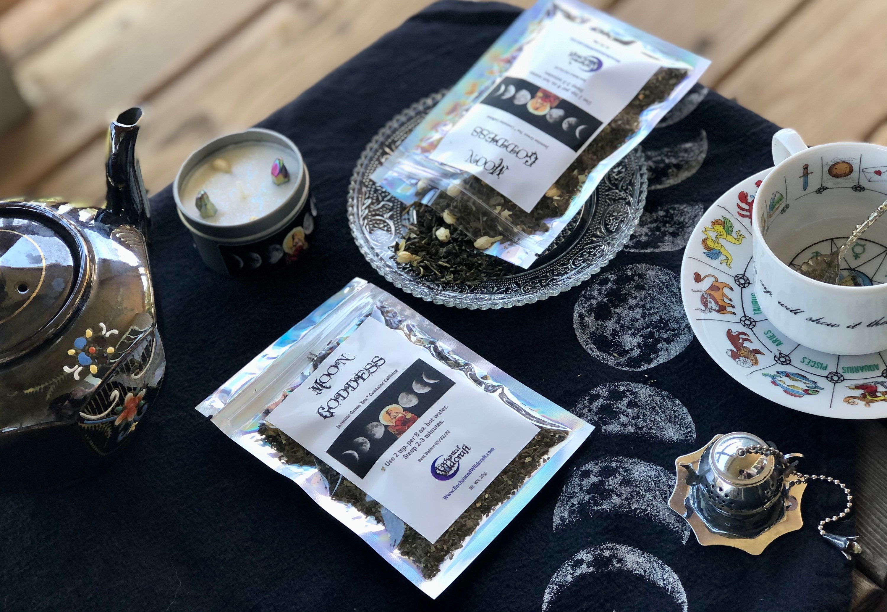 Moon Goddess Jasmine Green Tea Loose Leaf — Forest & Folklore