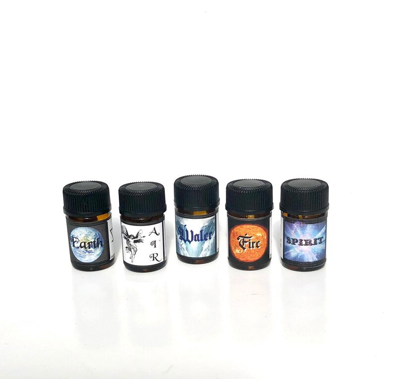 Essential Oil Sample Set. Elemental Pagan Ritual Oil 2 Ml - Etsy