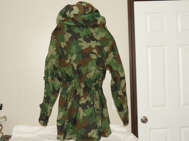 New Serbian Army Camo Parka Jacket Mint With Winter Liner and Hood ...