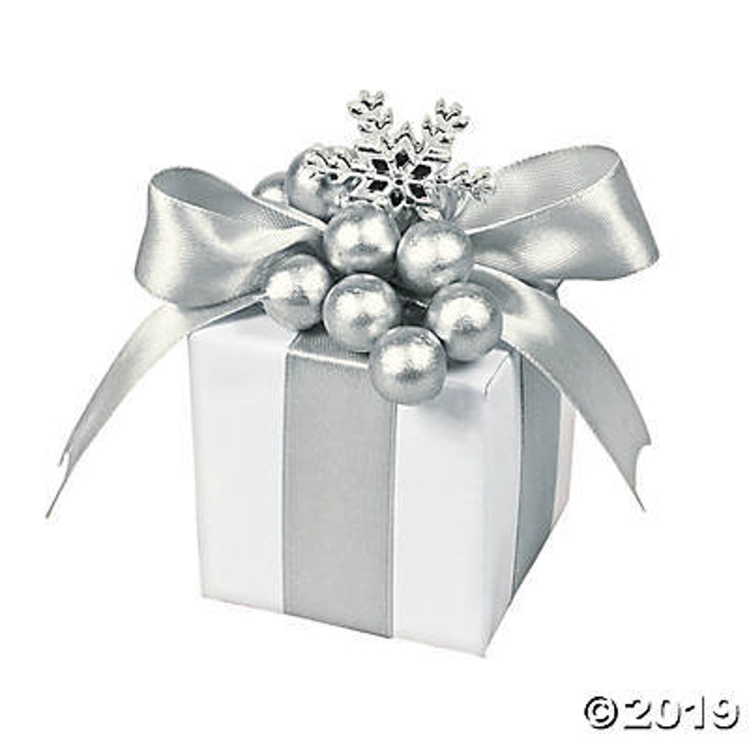 White Favor Box for Candy, Sweets, Treats- for Weddings,bridal Showers ...