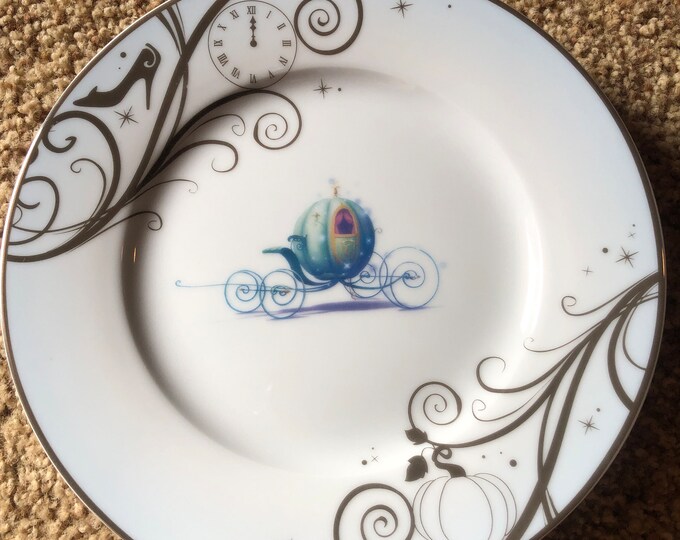 Zrike Brand Disney 8” Cinderella Ceramic Plate - Etsy