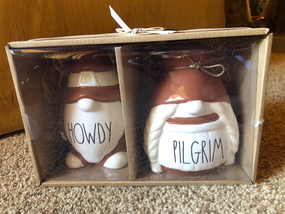 Rae Dunn Howdy Pilgrim Gnome Ceramic Figurines No International ...