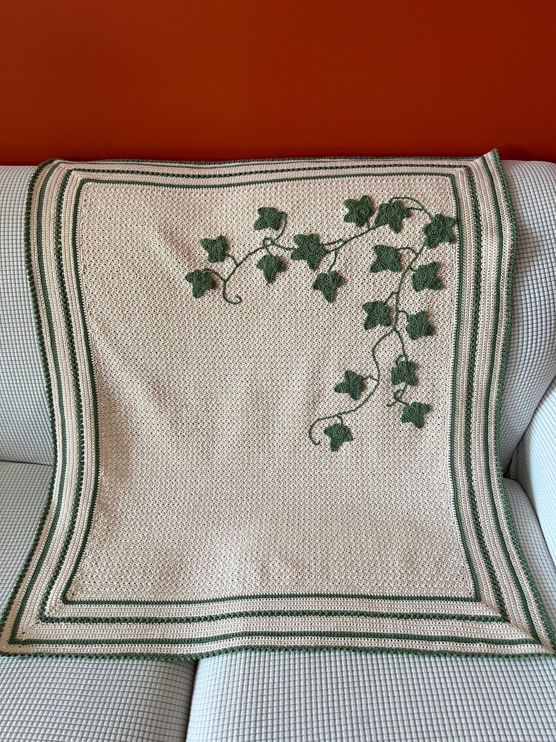 Crochet Ivy Leaves Baby Blanket Unique Pattern and Instructions ...