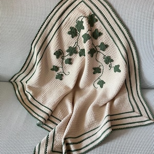 Crochet Ivy Leaves Baby Blanket Unique Pattern and Instructions ...