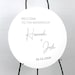 Round Wedding Welcome Sign, Custom Wedding Name Circle Sign, Ceremony ...